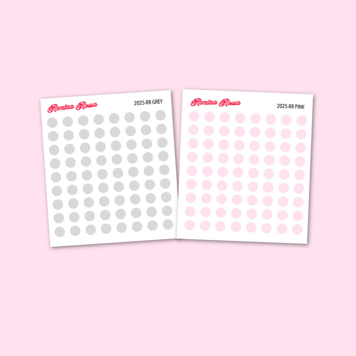 2025 RR Dot Stickers | Transparent & Matte Stickers – Romina Rossa