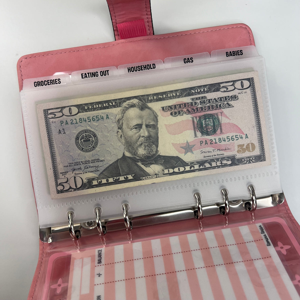 Personal Rings Side Loading Cash Envelopes | Budget Binder – Romina Rossa